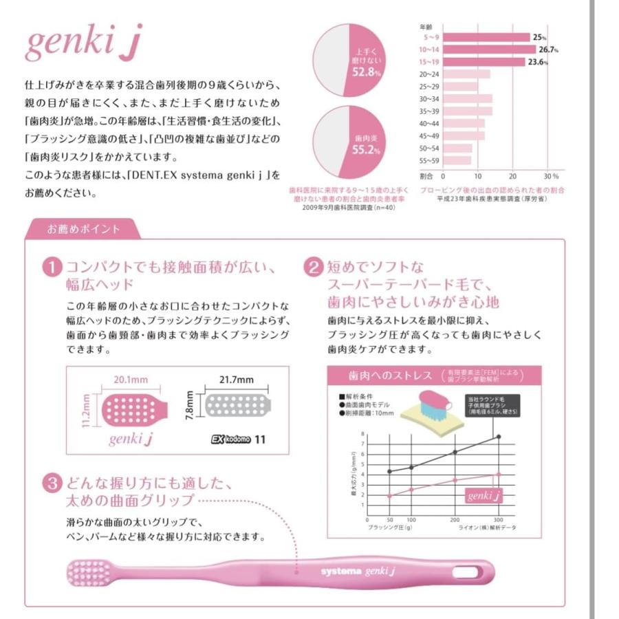 LION ライオン DENT.EX systema genki j 歯ブラシ 6本 【カラー指定なし】 : 通販ライフ 愛ぎゃる - 通販 - Yahoo!ショッピング