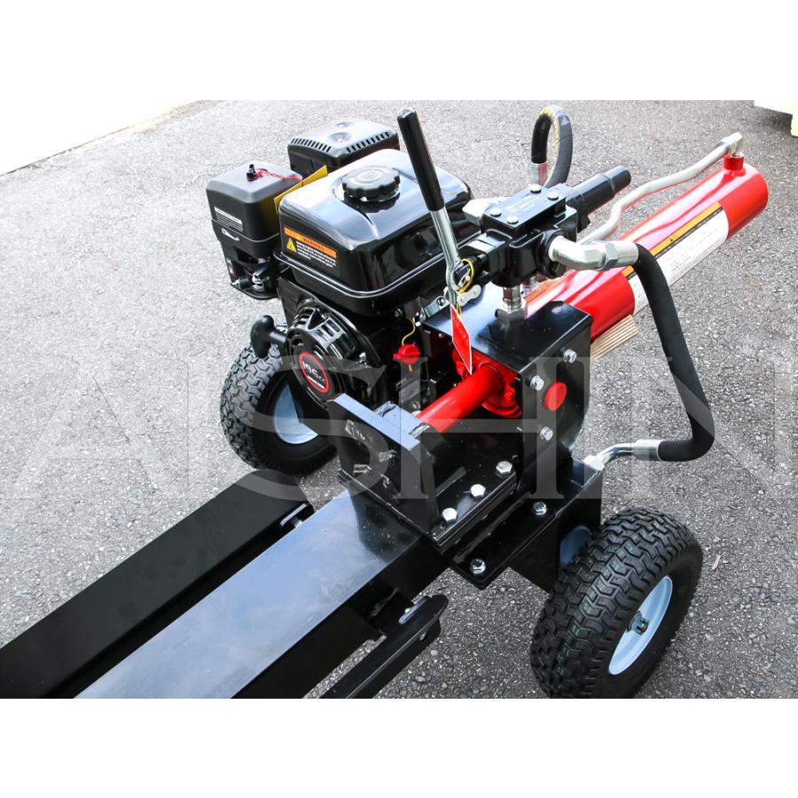 作動油代込 組立調整済 18ton らくらく移動 高性能ポンプ採用 エンジン式18T 薪割り機 オートリターン【表示は営業所止送料 ...