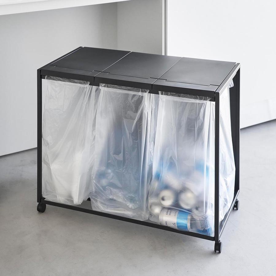 蓋付き目隠し分別ダストワゴン タワー 45L 3分別 山崎実業 tower ホワイト ブラック 18 : BEAUTYPARK Yahoo!店 - 通販 - Yahoo!ショッピング