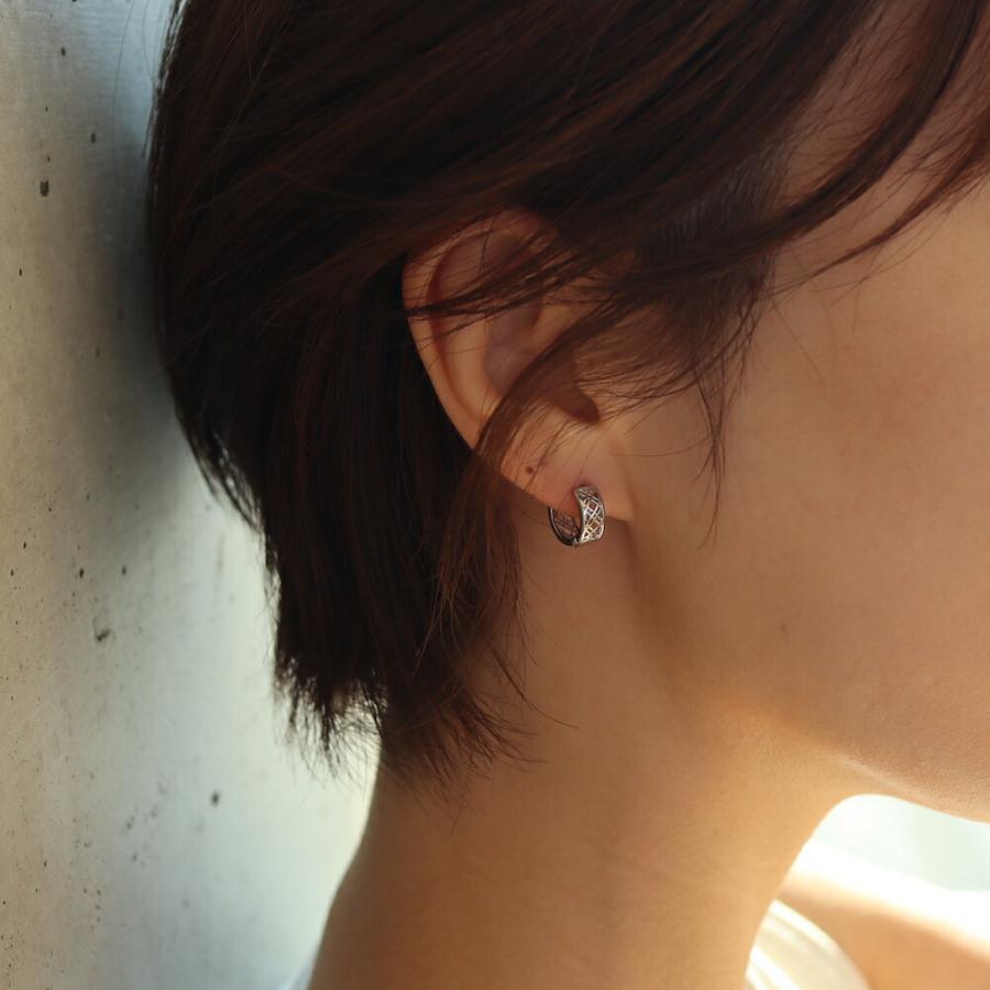 AJIRO ACCESSORY ピアス レディース フープ キャッチレス 小ぶり シルバー925 シルバー シルバーアクセサリー シンプル ajiro accessory P011 ...