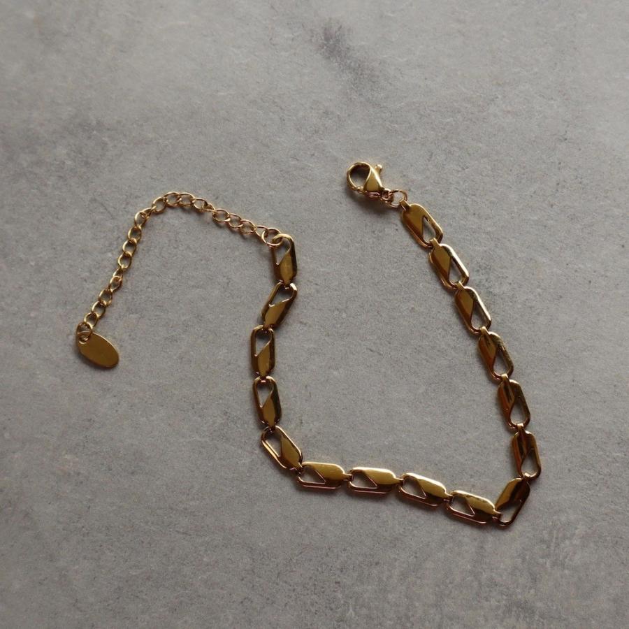 AJIRO ACCESSORY ブレスレット ajiro accessory 錆びない サージカル ステンレス ゴールド シルバー チェーン ...
