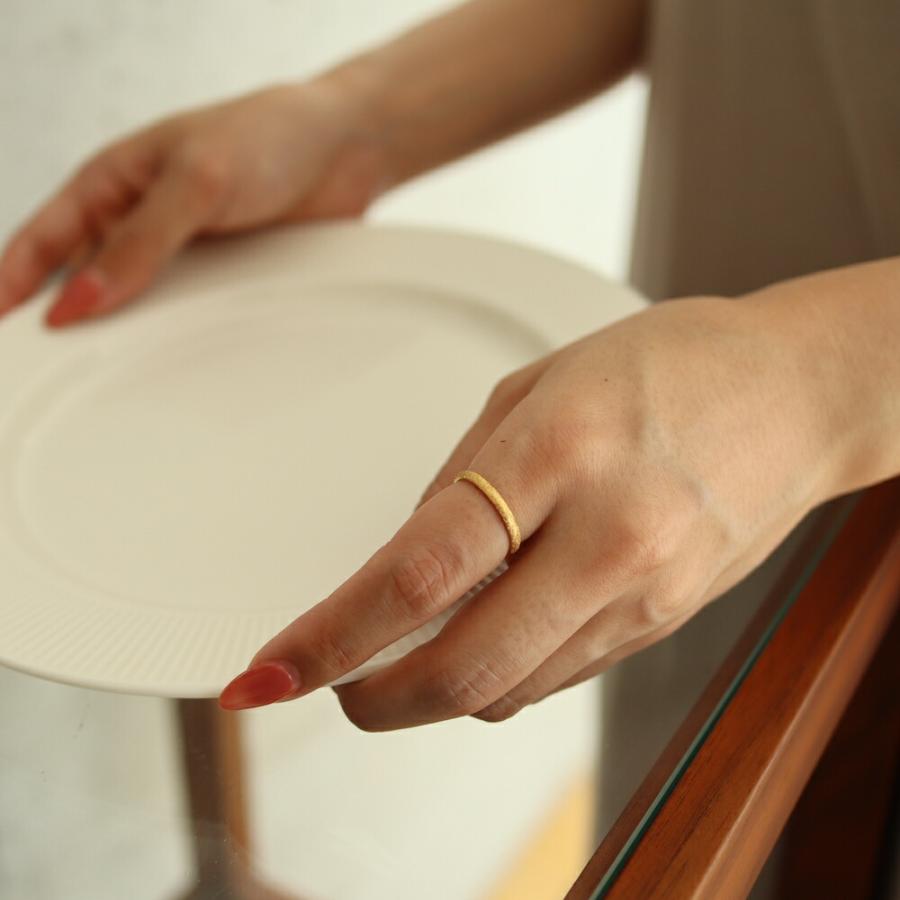 AJIRO ACCESSORY リング ajiro accessory 指輪 ステンレス マット 金属アレルギー対応 ゴールド シンプル カジュアル 綺麗目 おしゃれ レディース メンズ ...