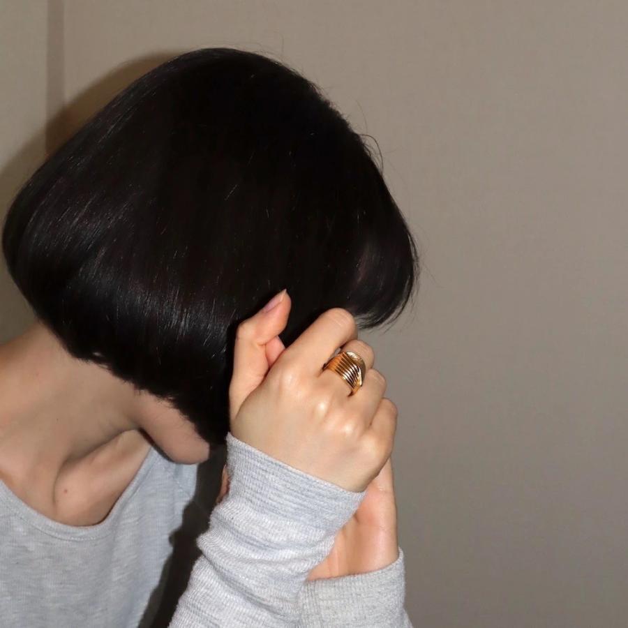 AJIRO ACCESSORY リング ajiro accessory 指輪 ステンレス ステンレスリング 金属アレルギー対応 ゴールド シルバー おしゃれ レディース メンズ R054 ...