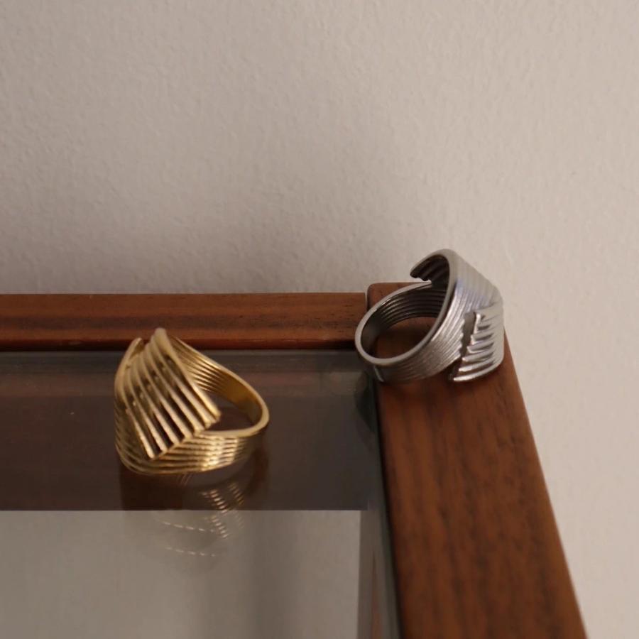 AJIRO ACCESSORY リング ajiro accessory 指輪 ステンレス ステンレスリング 金属アレルギー対応 ゴールド シルバー おしゃれ レディース メンズ R054 ...