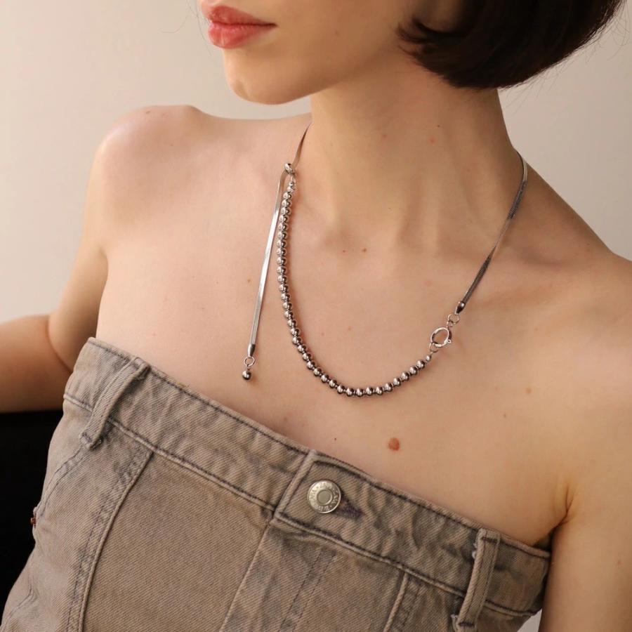 AJIRO ACCESSORY ネックレス サージカル ステンレス チェーン レディース アレルギー対応 シルバー ペンダント 錆びない ...