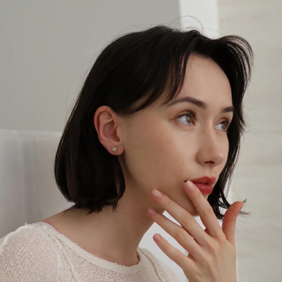 AJIRO ACCESSORY ピアス ajiro accessory イヤリング アレルギー対応 レディース 金属アレルギー対応 小ぶり サージカルステンレス ゴールド おしゃれ P433 ...