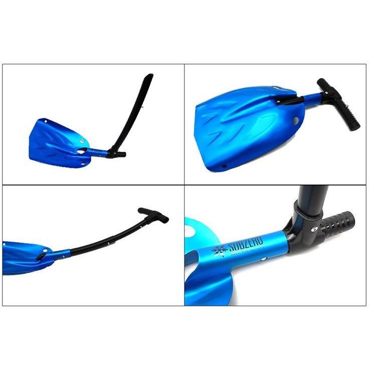 Hopkins(SUBZERO) 超軽量 アルミ製 スノーショベル スノーシャベル メタリックブルー/レッド スノースコップ 雪かき 除雪 ...