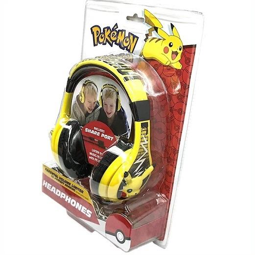 ポケモン ピカチュウ ヘッドホン 音量制限機能付き 子供用 ポケモン ピカチュウ ヘッドホン 音量制限機能付き 子供用