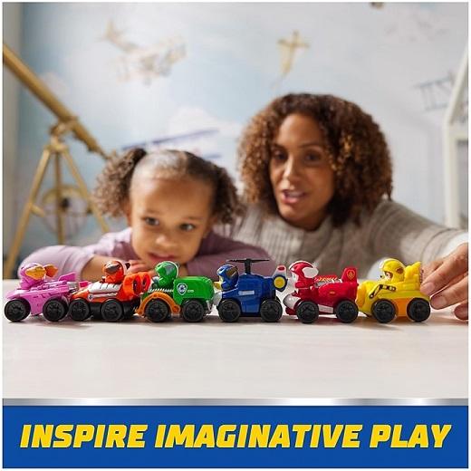 【Paw Patrol】パウパトロール エアレスキュー ミニカー 6ピース パップ スクワッド レーサー/ラブル、チェイス、スカイ、ズーマー ...