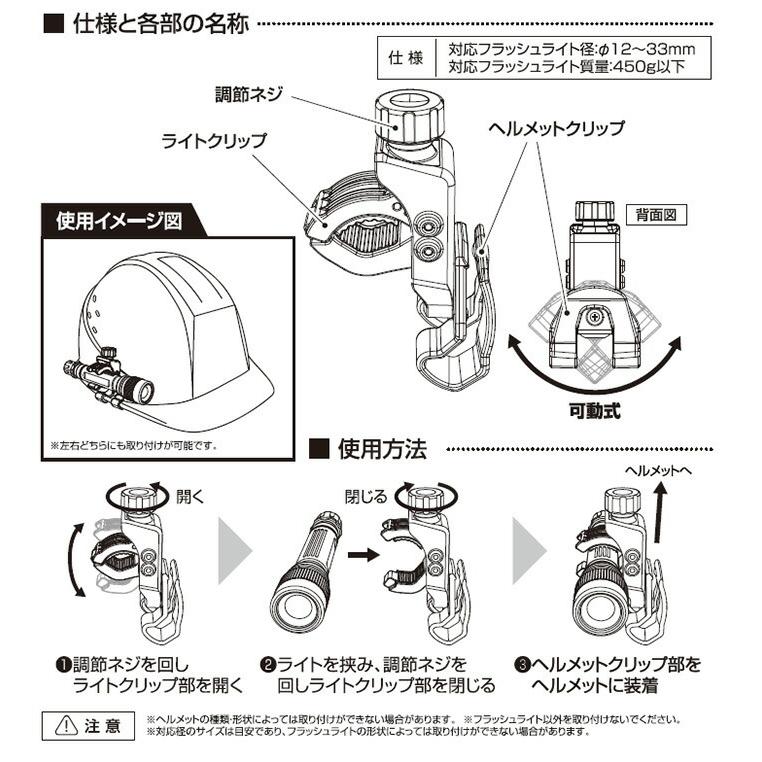 GENTOS ジェントス HH-02 ペンライト用ヘルメットホルダー ネジ式 ヘルメット装着アクセサリー ライトホルダー : AK-SELECT 赤城工業株式会社 - 通販 - Yahoo ...