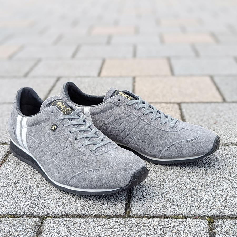 PATRICK パトリック IRIS-VR アイリス・ベロア ASH アッシュ 582454 スニーカー カジュアル グレー ベロア レザー 本革 靴 メンズ ヒモ通しお届け : あかい靴 ...