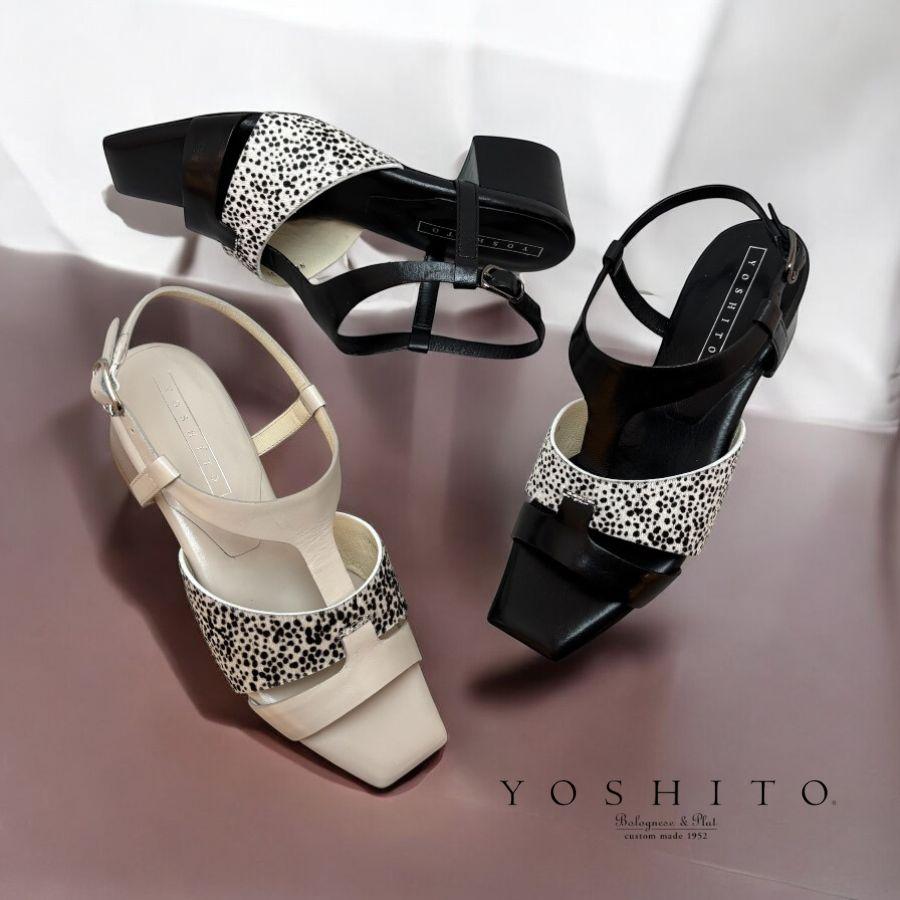 YOSHITO 2025春夏新作 ヨシト サンダル ストラップ アンクル チャンキー ヒール 本革 靴 9806 : あかい靴 - 通販 - Yahoo!ショッピング