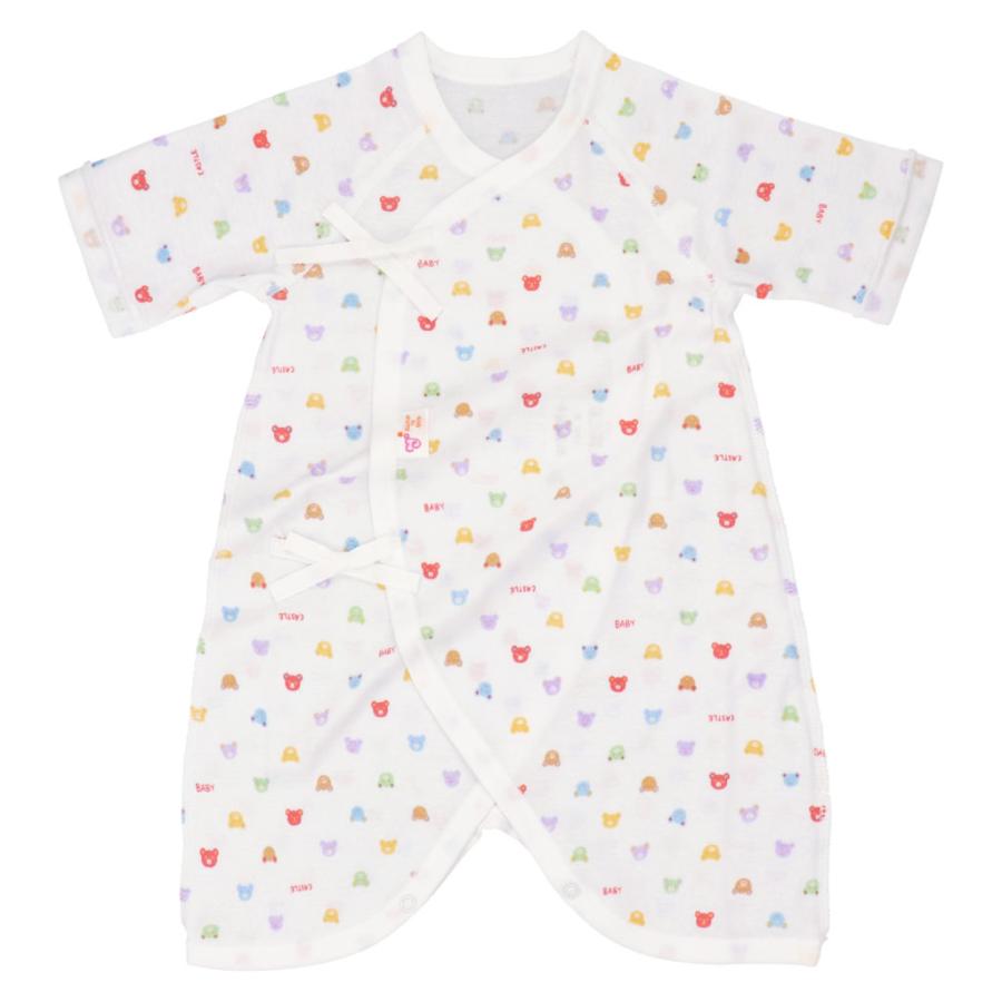 赤ちゃんの城 【赤ちゃんの城】安心・安全の日本製 コンビ肌着 ベビーパステル 50-60cm 綿100％ フライス/天竺/スムース 春夏秋冬 素材・縫製にこだわった新生児肌着 ...