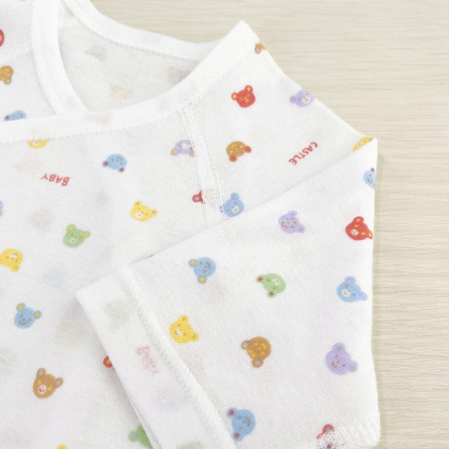 赤ちゃんの城 【赤ちゃんの城】安心・安全の日本製 コンビ肌着 ベビーパステル 50-60cm 綿100％ フライス/天竺/スムース 春夏秋冬 素材・縫製にこだわった新生児肌着 ...