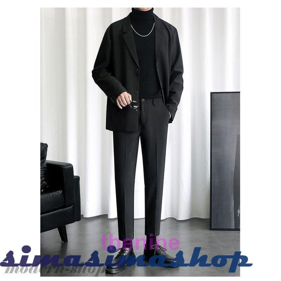礼服 メンズ ダブルフォーマル オールシーズン ブラックフォーマル フォーマルスーツ ブラックスーツ ウルトラブラック 喪服 韓国風 : akarishop - 通販 - Yahoo!ショッピング