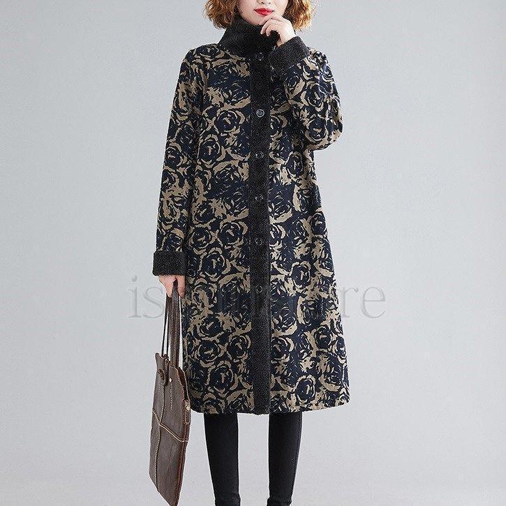 コート レディース ロング丈 中綿キルト ボアコート スタンドカラー ハイネック 花柄 ラシャコート 秋冬おしゃれ チェスターコート 裏起毛 : akarishop - 通販 - Yahoo ...