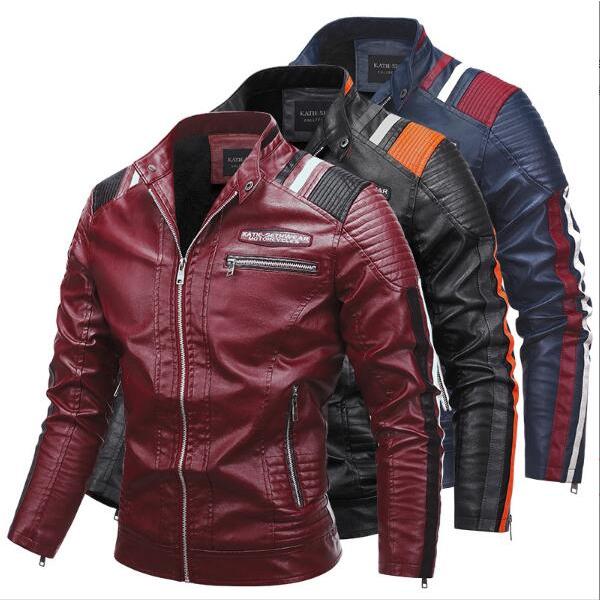 ライダースジャケット レザージャケット バイクジャケット バイクウェア ジャケット メンズ 防風 暖かい 寒さ対策 スリム お兄系 PU おしゃれ : akarishop - 通販 ...