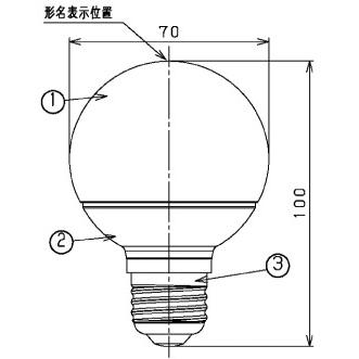 TOSHIBA 電球色 40W形相当 LDG4L-G/G70/40W/2 配光角約180度 E26 東芝 LED電球 ボール電球 : あかりステーション Yahoo!店 - 通販 ...