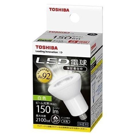 白色 60W相当 中角 ビームの開き20° LDR3W-M-E11/3 東芝 LED電球 E11口金 : ldr3w-m-e113 : あかりステーション Yahoo!店 - 通販 ...