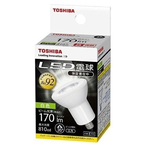 TOSHIBA 白色 60W相当 広角 ビームの開き35° LDR3W-W-E11/3 東芝 LED電球 E11口金 : あかりステーション Yahoo!店 - 通販 - Yahoo!ショッピング