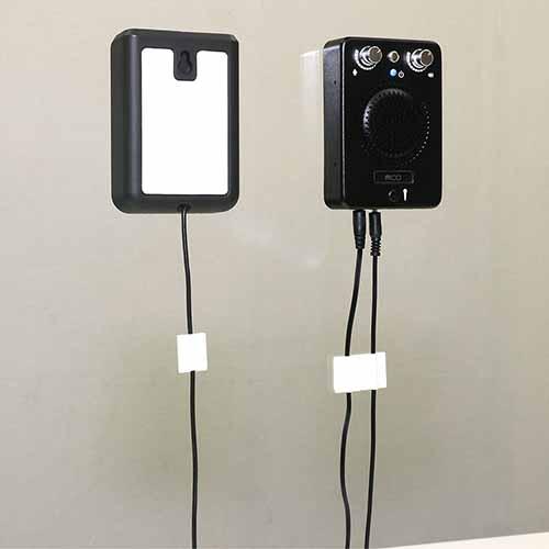 ミヨシ MCO APU-02 窓口業務に最適なインターホン スピーカー マイク 窓口受付用 アクリルパーティション越し会話【送料無料t ...