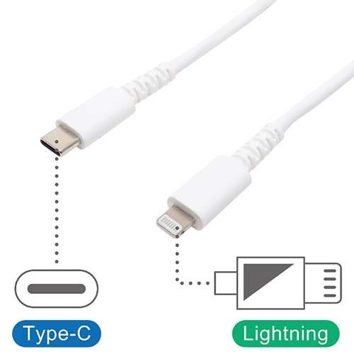 ミヨシ MCO SCL-YS20【2.0m】MFi認証 USB Type-C 柔らかのに高耐久な Lightning ライトニング PD対応 高速充電 通信両対応【送料無料n】Type-C ...