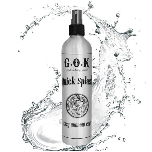 （G.O.K）スプレーして拭くだけで超撥水性能が手に入るQuick Splash クイックスプラッシュ 洗車不要 新発想 の フロントガラス ...