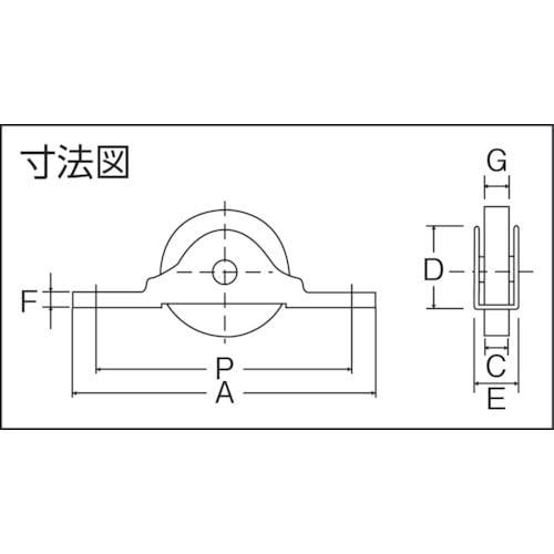 TRUSCOトラスコ ベアリング戸車 平型 Φ30 2個入 THS-25-30F : あかるストア - 通販 - Yahoo!ショッピング