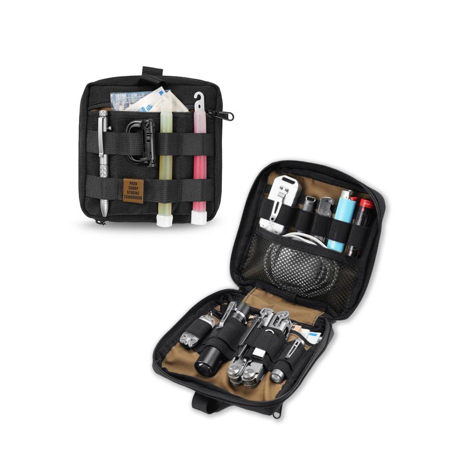 VIPERADE CHP2 タクティカルアドミンポーチ、Molleツールバッグ、ユーティリティEDCオーガナイザー、EDCポーチ、2 Molle : ujr2a488a9db2 : あかる ...