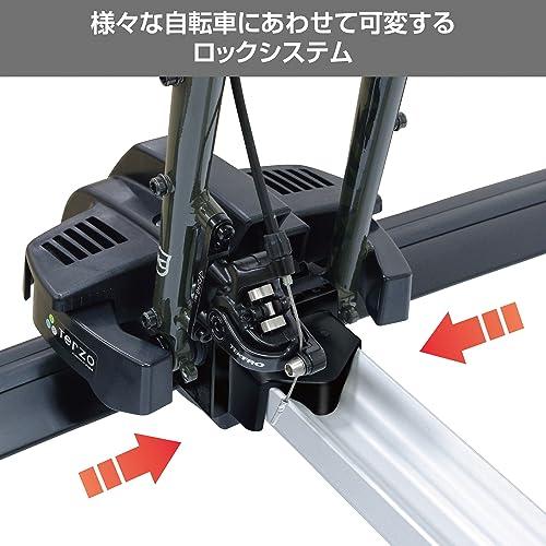 Terzo テルッツォ by PIAA サイクルキャリア 1台積み ルーフ用 フォークダウンタイプ ロック付 シルバー×ブラック EC29 : あかるストア - 通販 - Yahoo!ショッピング