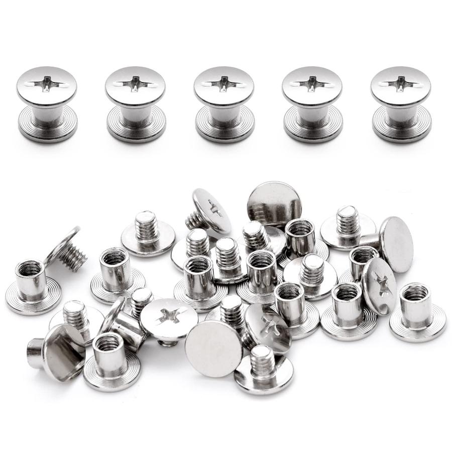 Pstyle. シカゴスクリュー レザークラフト 組ねじ 20個セット PST-102 5x6mm : ujr89a8738ea4 : あかるストア - 通販 - Yahoo!ショッピング