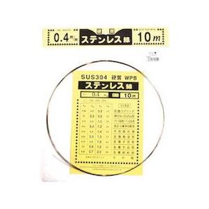 ダイドーハント DAIDOHANT 硬質 ステンレス硬線 SUS304-WPB 太さ 0.4 mm x 長さ 10m 10155894 ...