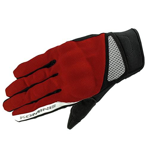 コミネKOMINE バイク用 GK-1633 3D プロテクトメッシュグローブ Red XS : あかるストア - 通販 - Yahoo!ショッピング