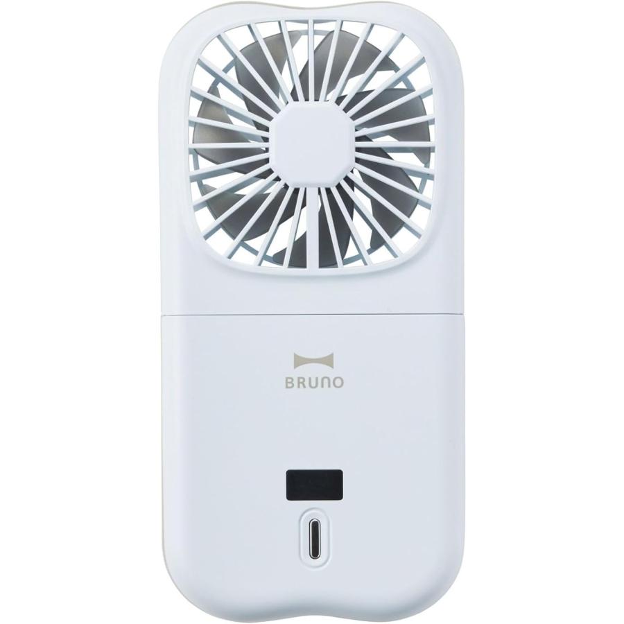 BRUNO ブルーノ 携帯扇風機 ハンディファン 小型 5WAY折りたたみ扇風機 Type-C充電 モバイルバッテリー 風量4段階調節 ストラップ : AKAS Co.Yahoo!店 - 通販 ...