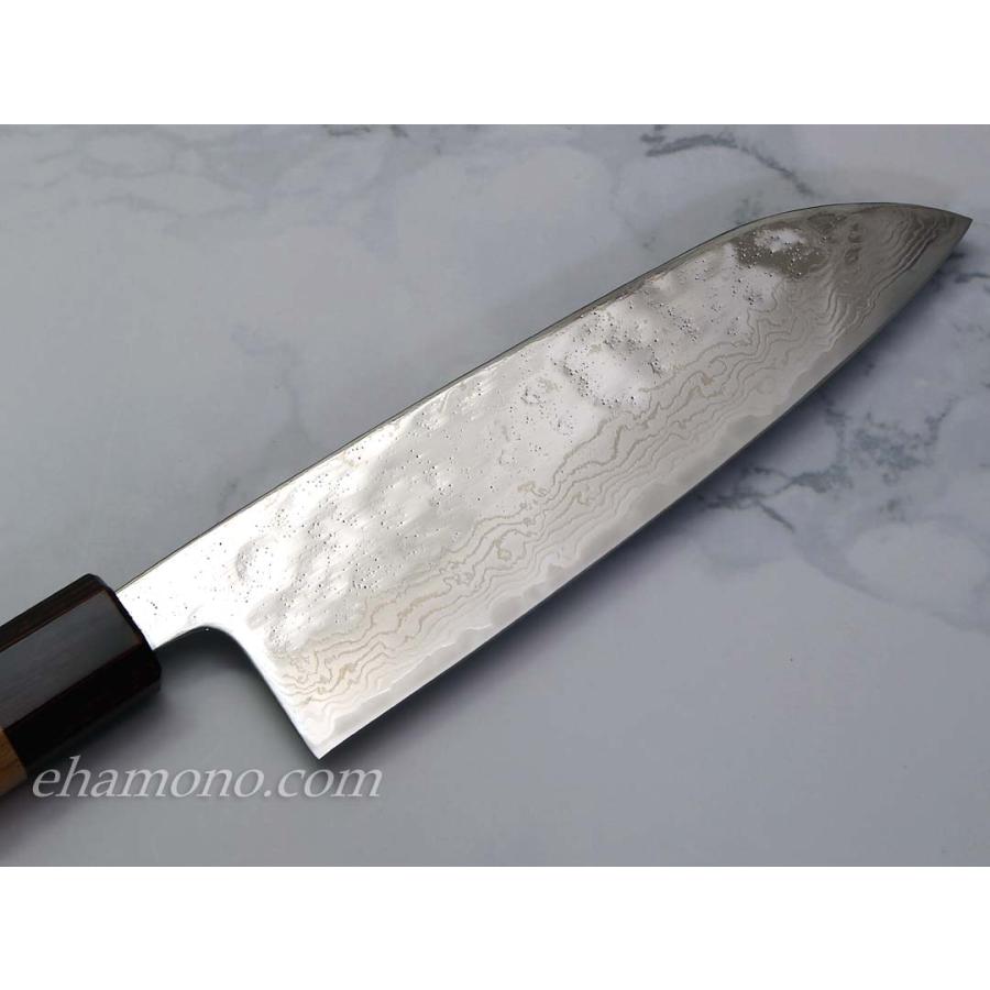 ダマスカス440C割込 和式三徳包丁165 鏡面鎚目 : ehamono Yahoo!店 - 通販 - Yahoo!ショッピング