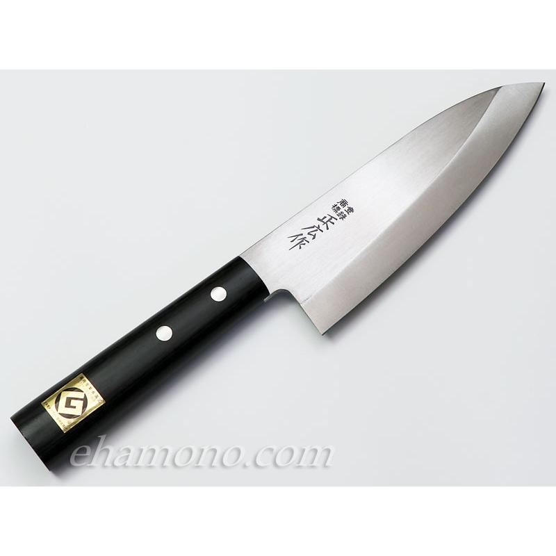 正広作 ステンレス鋼出刃165 黒合板柄 : ehamono Yahoo!店 - 通販 - Yahoo!ショッピング