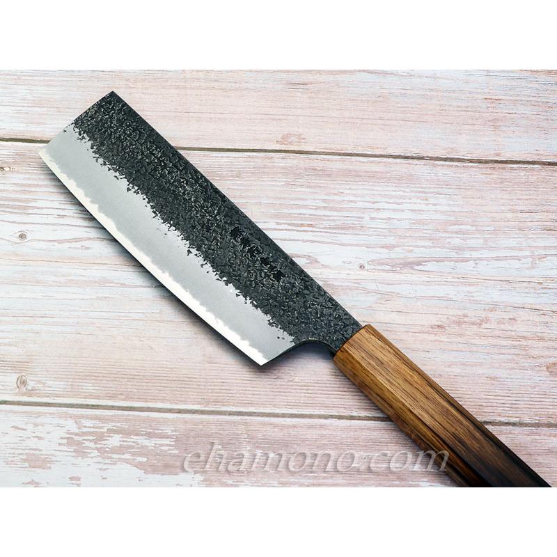 堺孝行 焔 紅蓮 青二鋼 黒打ち鎚目 菜切180 : ehamono Yahoo!店 - 通販 - Yahoo!ショッピング