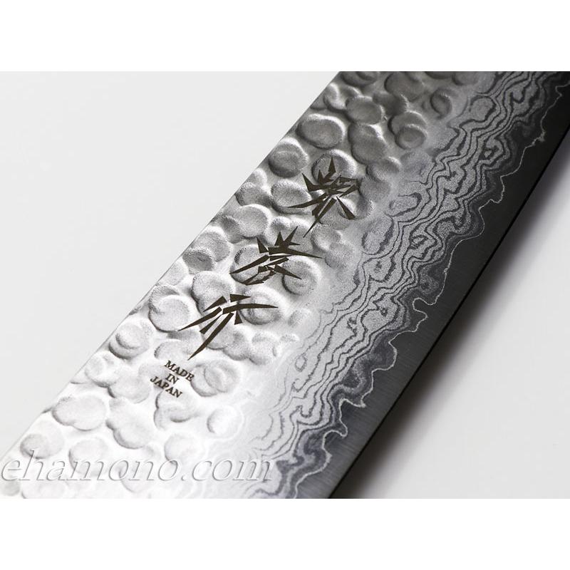 堺孝行 V金10号ダマスカス17層鎚目 三徳包丁180 : ehamono Yahoo!店 - 通販 - Yahoo!ショッピング