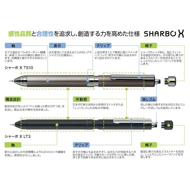 ZEBRA シャープペンシル ゼブラ ZEBRAシル シャーボ X SC5 ブラック SB19-BK : 赤塚ビジネス株式会社 - 通販 - Yahoo!ショッピング