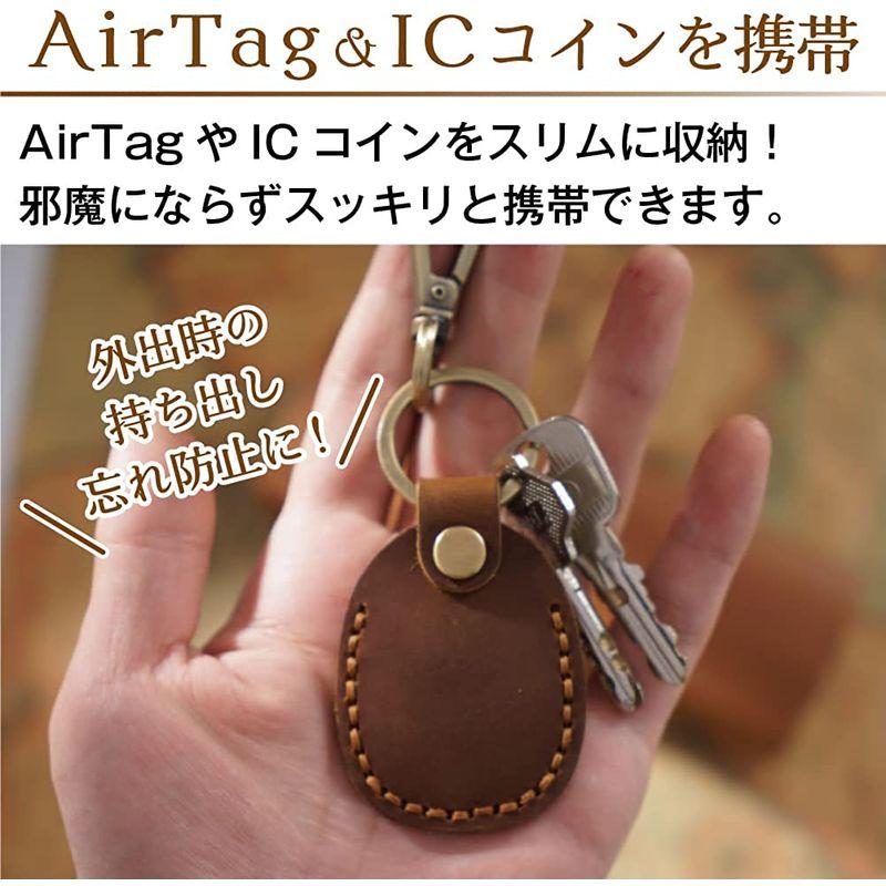 shttown 本革 キーホルダー コインケース キーケース AirTag Edyコイン フェリカ ICチップ メンズ オシャレ (ブラック : AKD-SHOP - 通販 - Yahoo ...