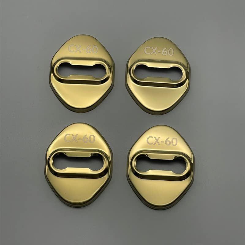 MEKOMEKOマツダ 新型 CX-60 専用 ストライカー カバー ドアロック カバー メッキ アクセサリー 内装 パーツ ステンレス 4 : 20230912230307-01876 ...