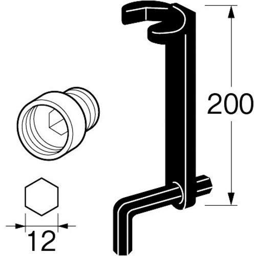SANEI ナット締付工具 ナット式ワンホール混合栓用 水栓用工具 六角対辺46mm用 長さ200mm R353 : KENちゃんSHOP2-2-2 - 通販 - Yahoo!ショッピング
