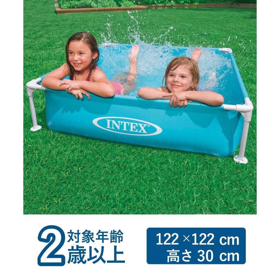 INTEX(インテックス)ミニフレームプール ブルー 122×122×30cm 57173[日本正規品] : KENちゃんSHOP2-2-2 - 通販 - Yahoo!ショッピング