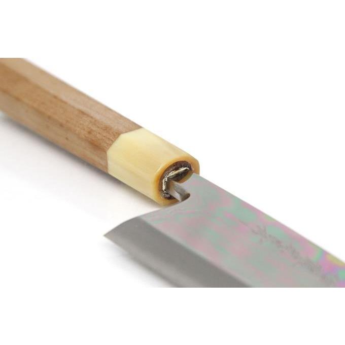 未使用品|伯龍宗良 出刃包丁 七寸 霞 白銀鋼 平鏡面 白水牛朴 未使用品|伯龍宗良 出刃包丁 七寸 霞 白銀鋼 平鏡面 白水牛朴