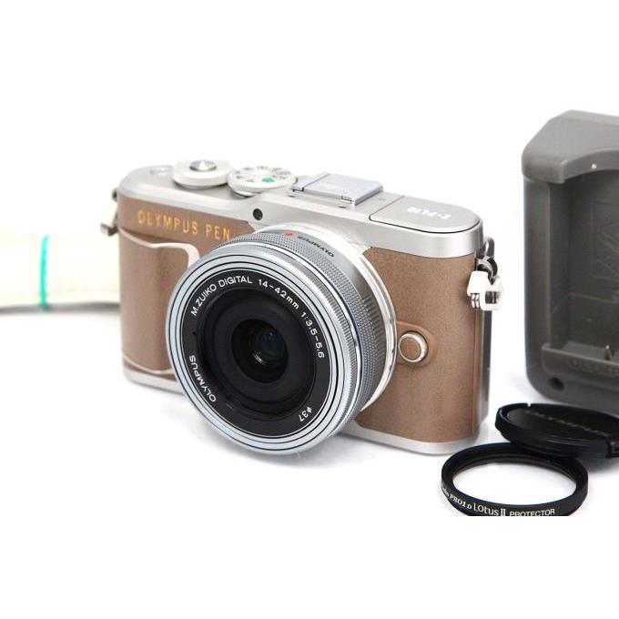 OLYMPUS PEN 【全額返金保証】極美品｜オリンパス E-PL10 14-42mm EZレンズキット ブラウン シャッター回数約600回 ...