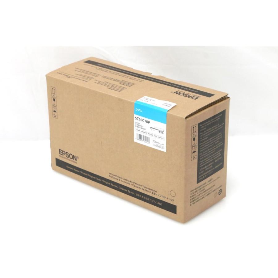 SureColor 未使用品｜エプソン SC10C70P シアン 純正インクカートリッジ 700ml πT1000-2G14 : アキバ流通 - 通販 - Yahoo!ショッピング