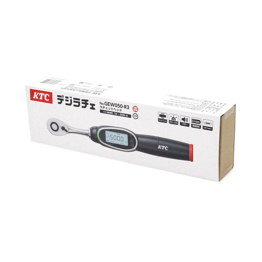 KTC 未使用品｜KTC GEW050-R3 デジラチェ 充電式 TL04-A7712-2I9 DIY 工具 デジタルトルクツール 目標トルク設定 光 音 : アキバ流通 - 通販 ...
