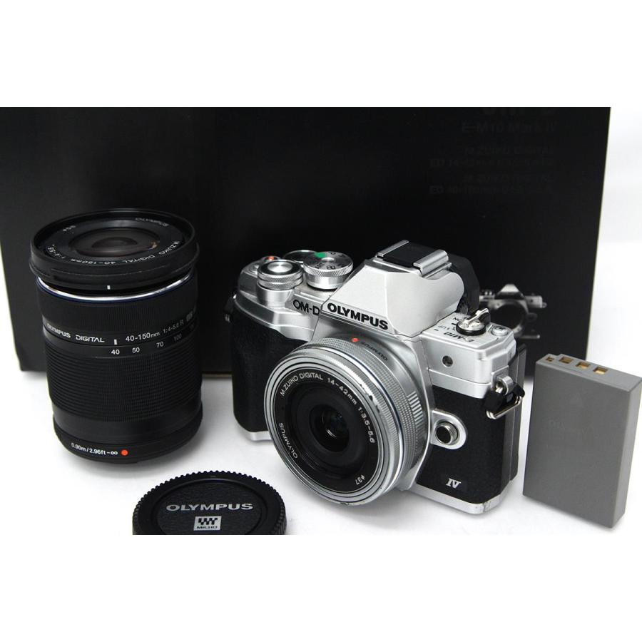OM-D 【全額返金保証】並品｜オリンパス E-M10 Mark IV EZダブルズームキット シルバー CA01-M2327-3V4 : アキバ流通 - 通販 - Yahoo!ショッピング