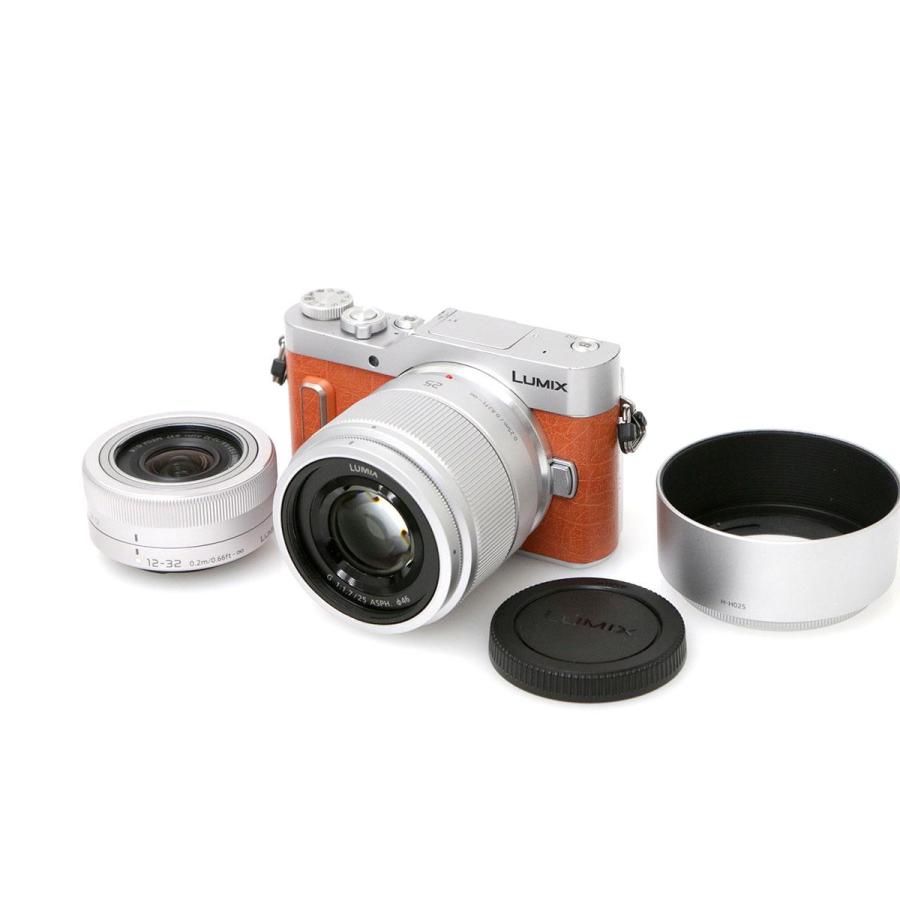 LUMIX Gシリーズ 【全額返金保証】並品｜パナソニック DC-GF10W ダブルレンズキット オレンジ CA01-C708-2Q2B ...