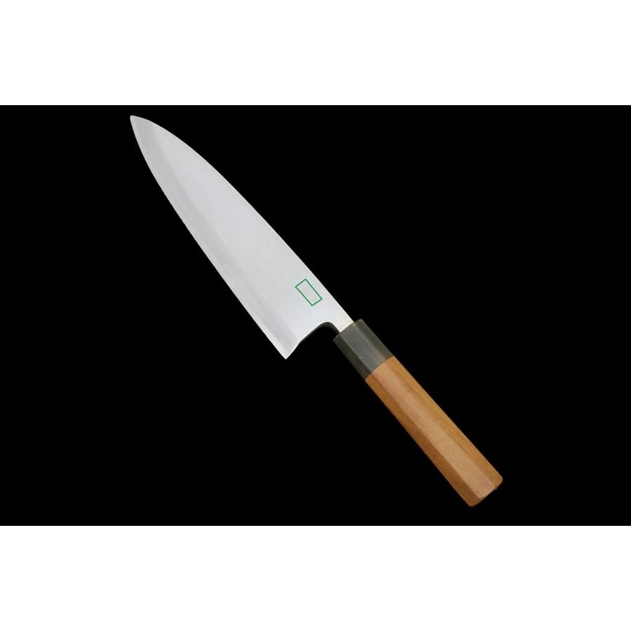 並品｜無銘 出刃包丁 霞 八寸 銀三 朴柄 名入 左打 KN02-B1680-2L1D : アキバ流通 - 通販 - Yahoo!ショッピング